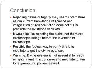 Physics and buddhism what could devas be | PPTX