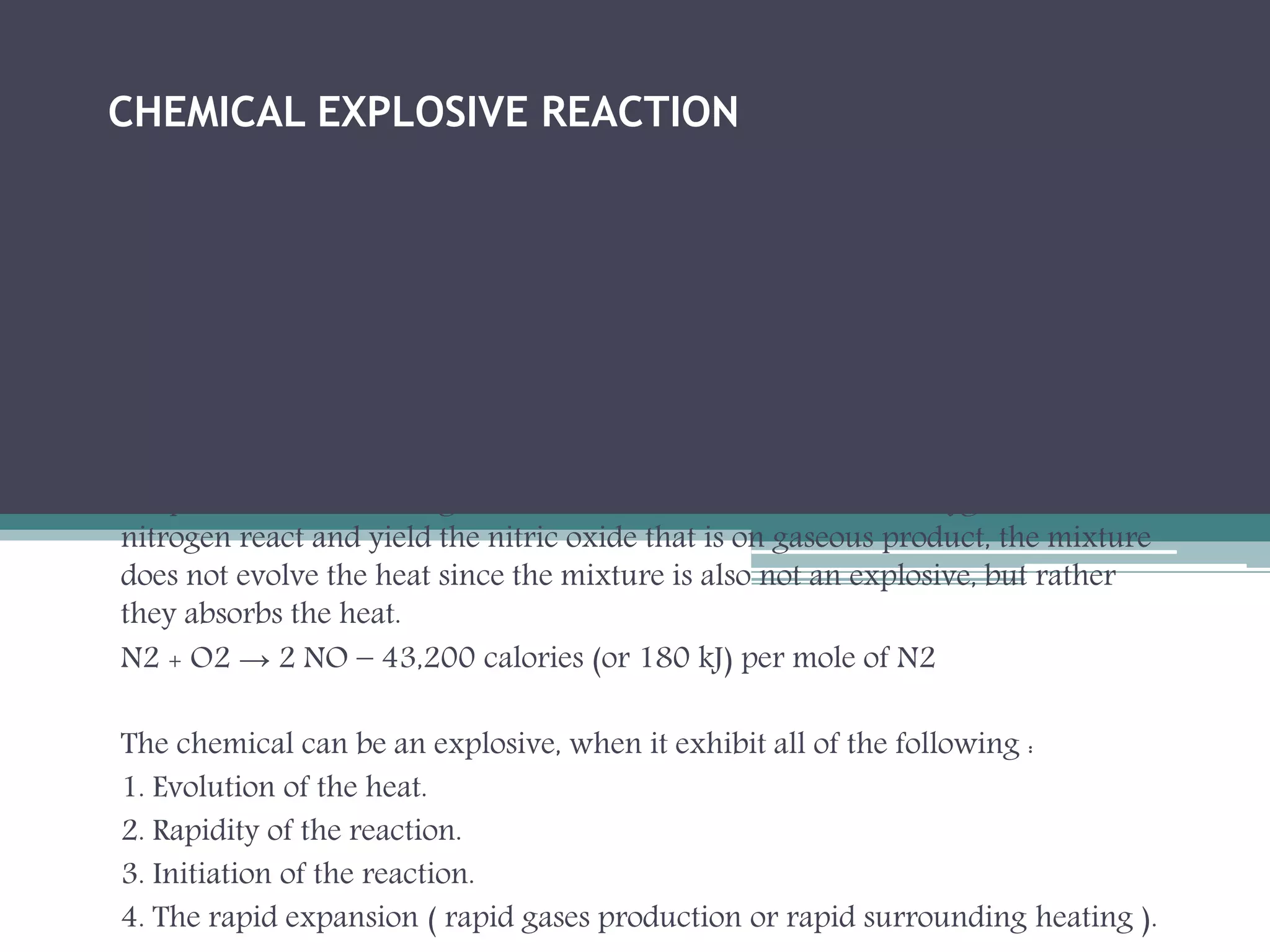 Physics and chemistry of explosions | PPTX