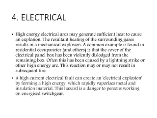 Physics and chemistry of explosions | PPTX