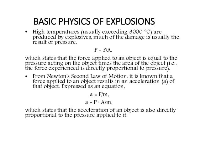 Physics and chemistry of explosions