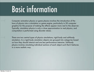 Physics and Dynamics | PPT