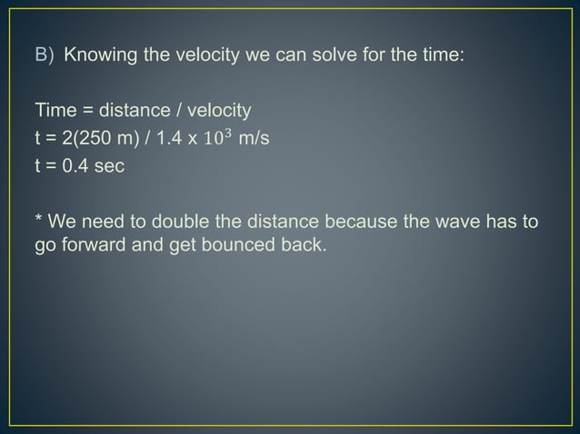 Physics and echolocation | PPTX | Physics | Science