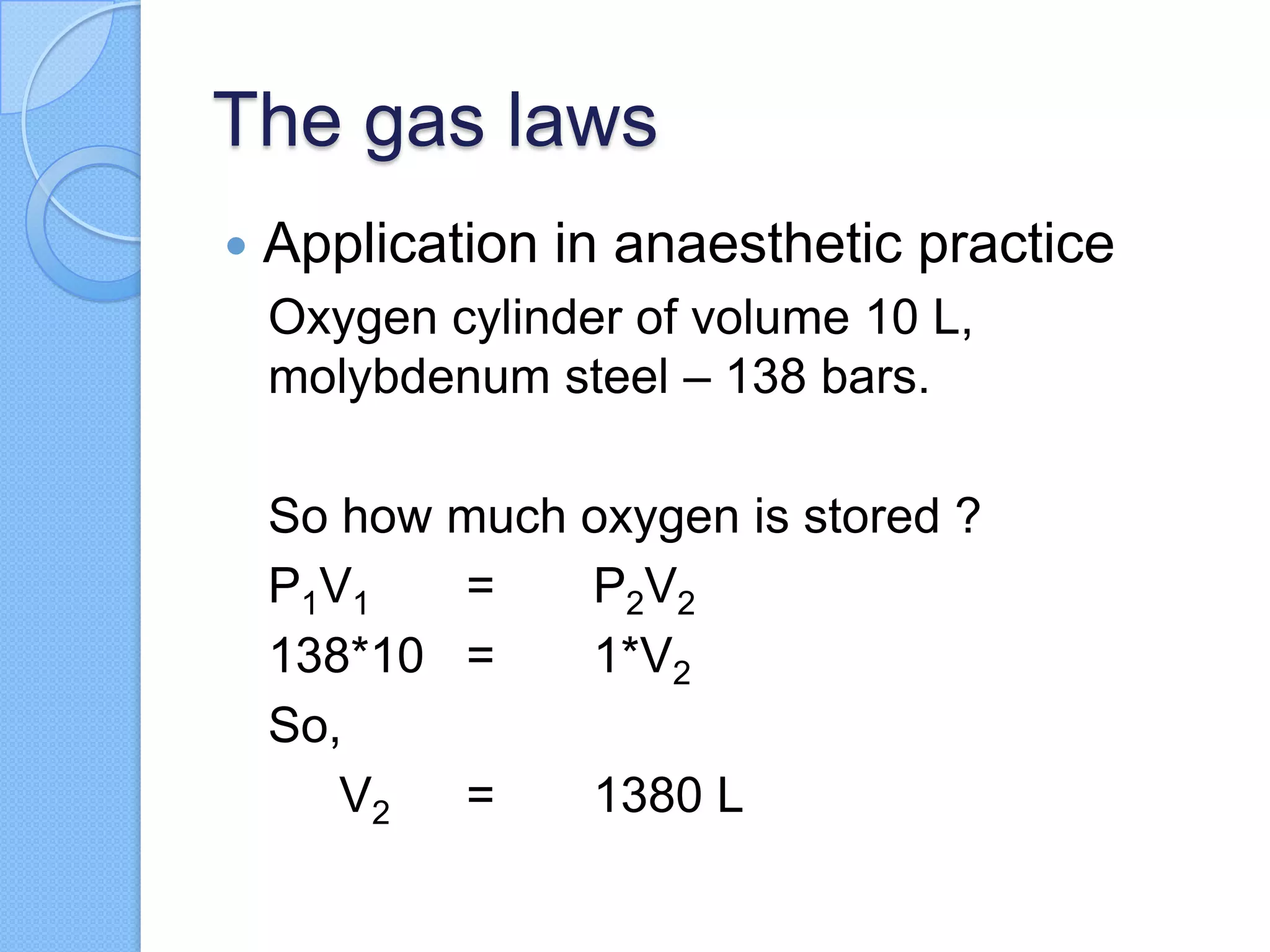 Physics and its laws in anesthesia | PDF | Physics | Science