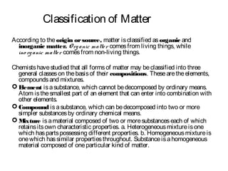 Physics and Matter | PPT
