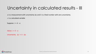 Physics and physical measurement | PPT