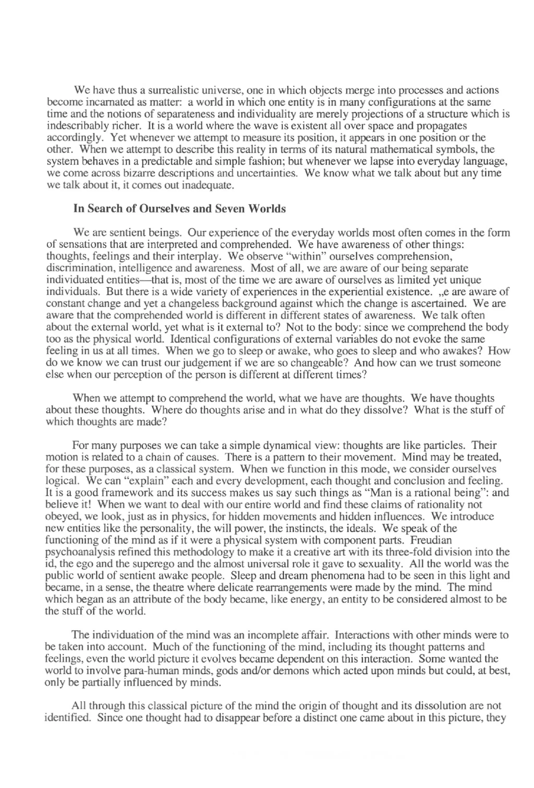 Physics as a spiritual discipline george sudarshan | PDF