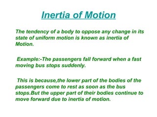 FORCE AND LAWS OF MOTION | PPT