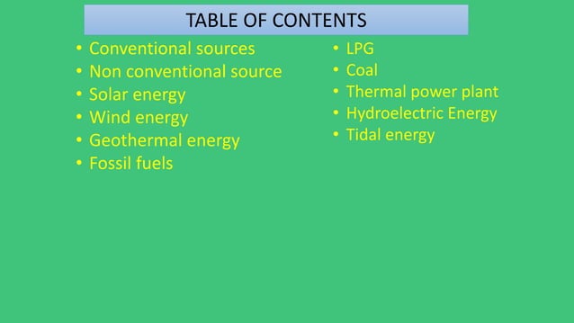 Sources of energy CLASS 10 | PPTX | Power and Energy Industry | Industries