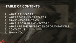 Physics Assignment Help | PPT