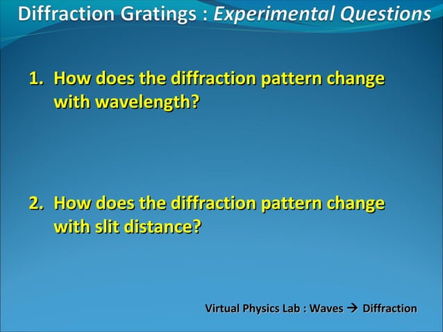 Physics as unit2_42_diffraction_grating | PPT | Physics | Science