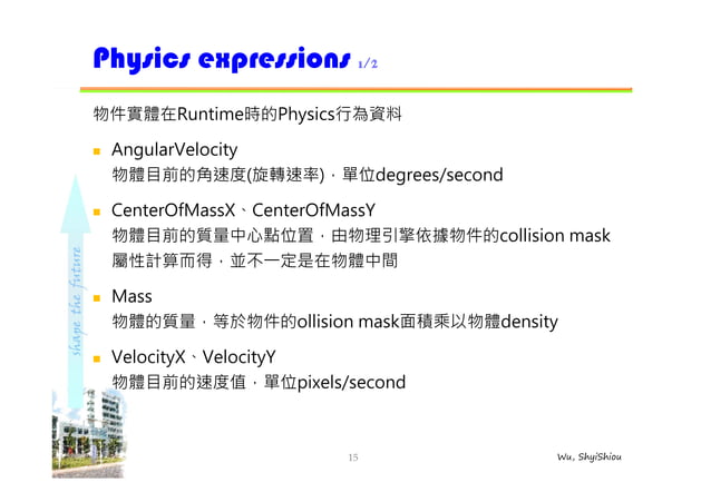 Construct 2 Physics behavior | PPT