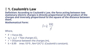 what is static electricity physics chapter 10.pptx