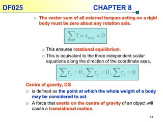 Physics Chapter 8- Rotational of a Rigid Body | PPTX