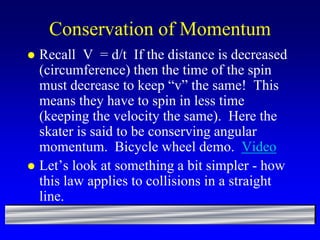 Physics chapter 9: Momentum and Its Conservation | PPTX