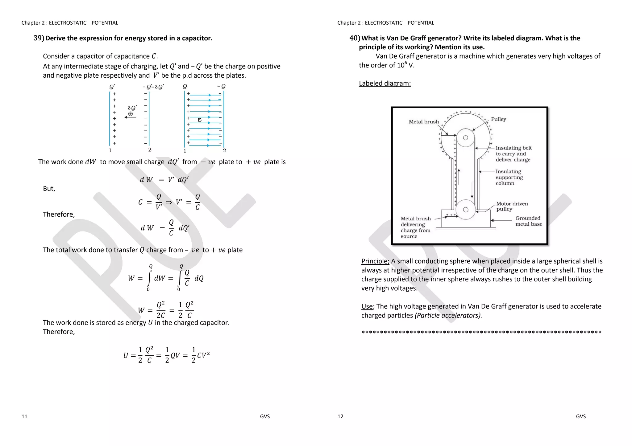 Physics Chapter wise important questions II PUC | PDF