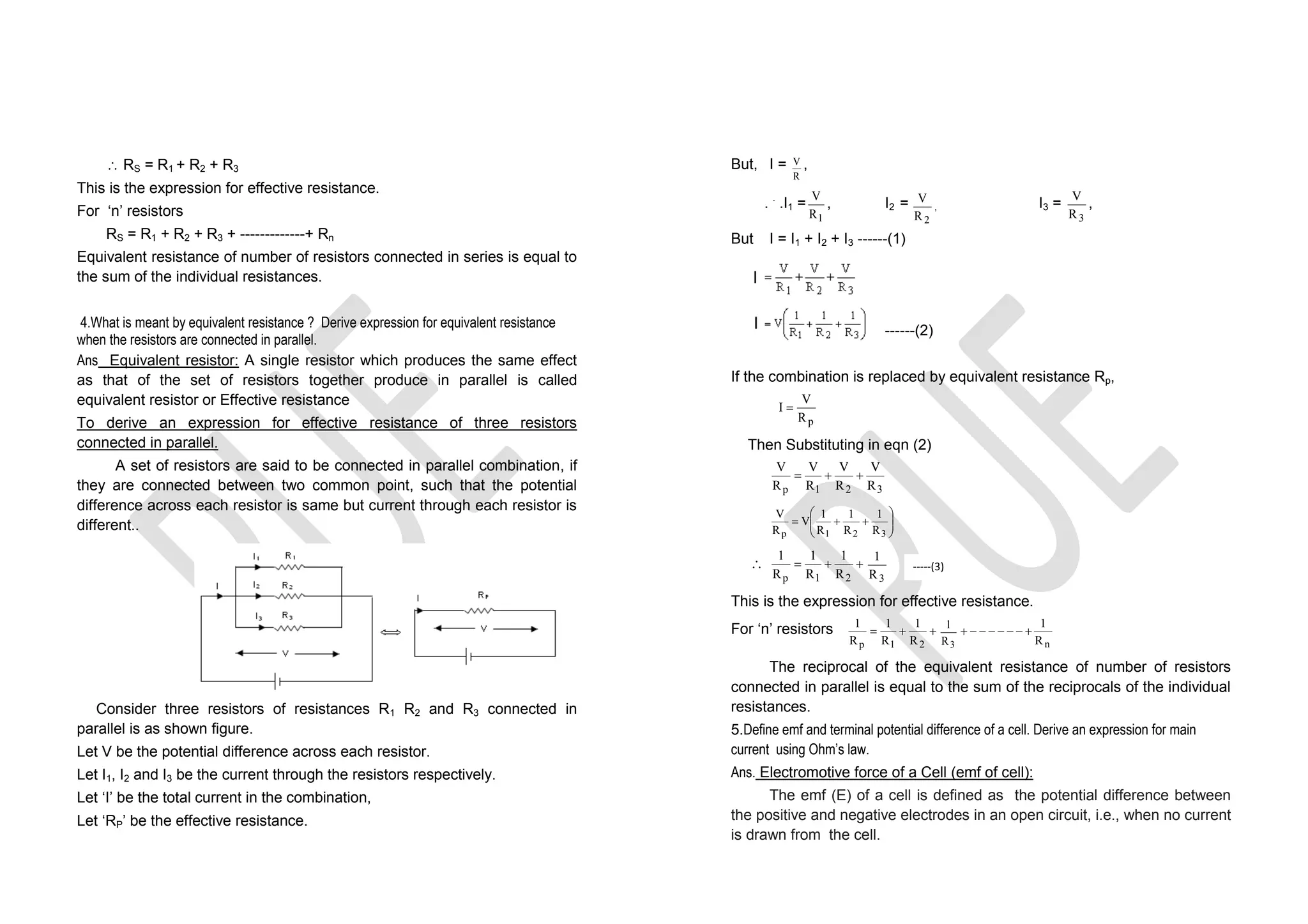 Physics Chapter wise important questions II PUC | PDF