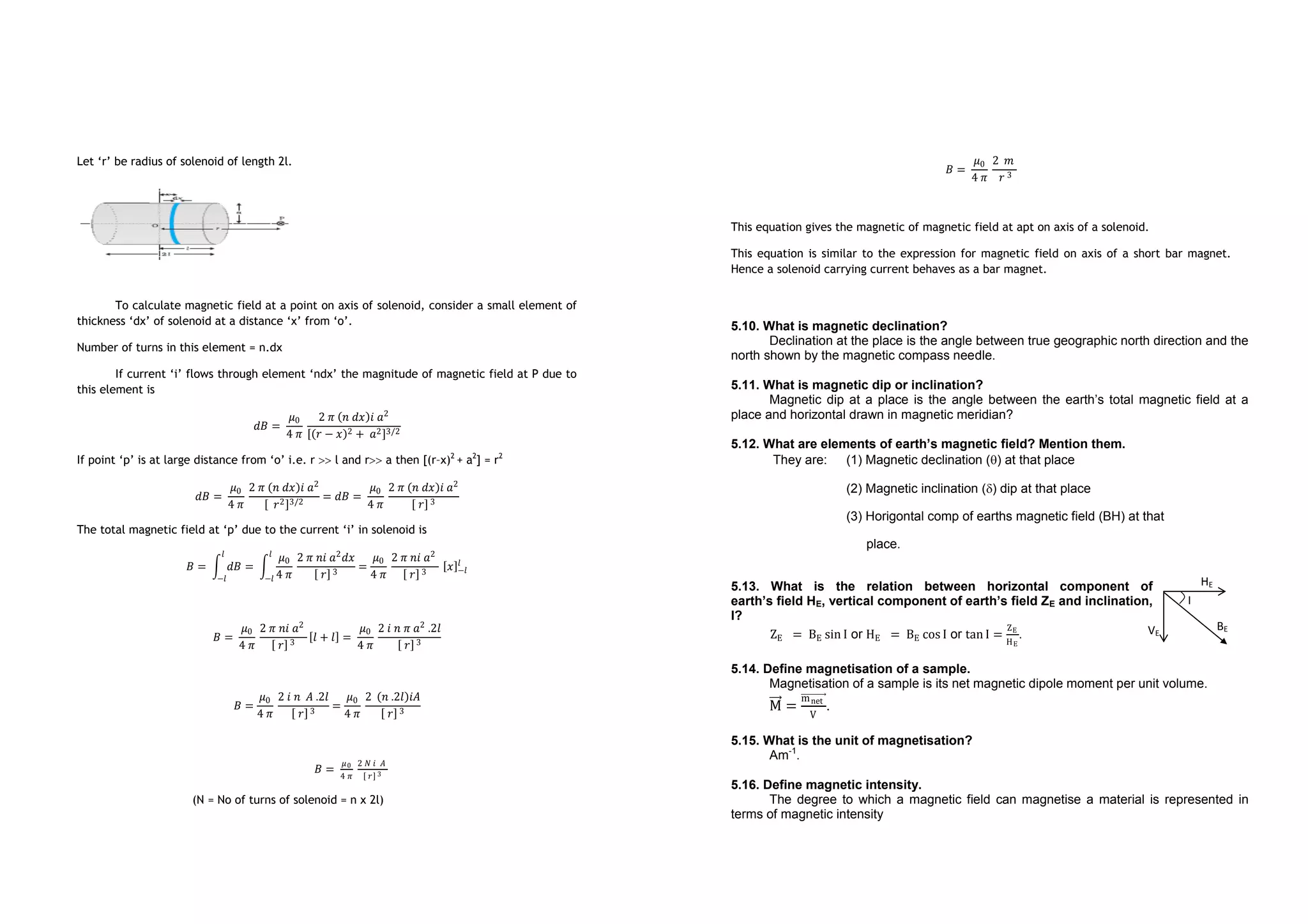Physics Chapter wise important questions II PUC | PDF