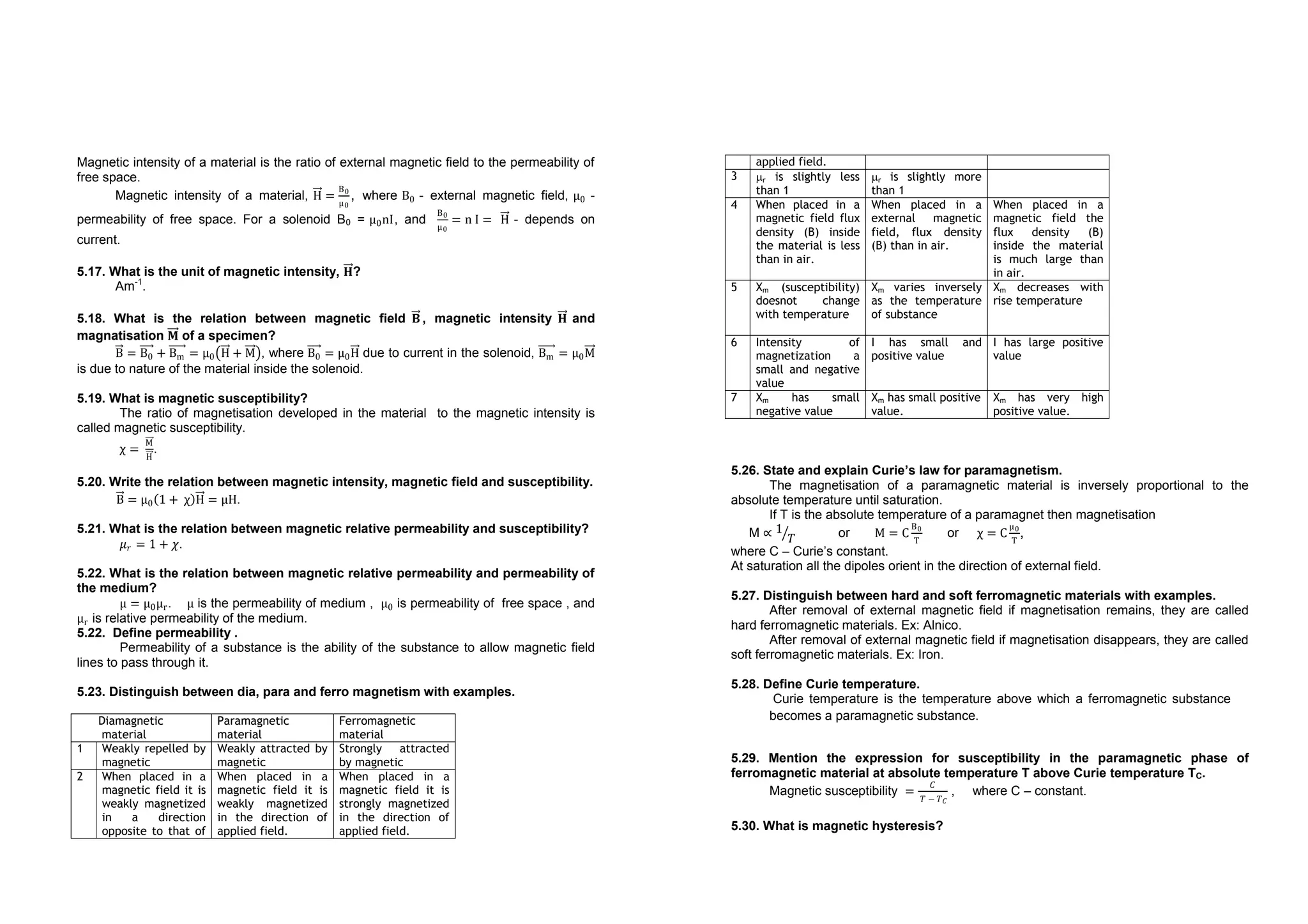 Physics Chapter wise important questions II PUC | PDF