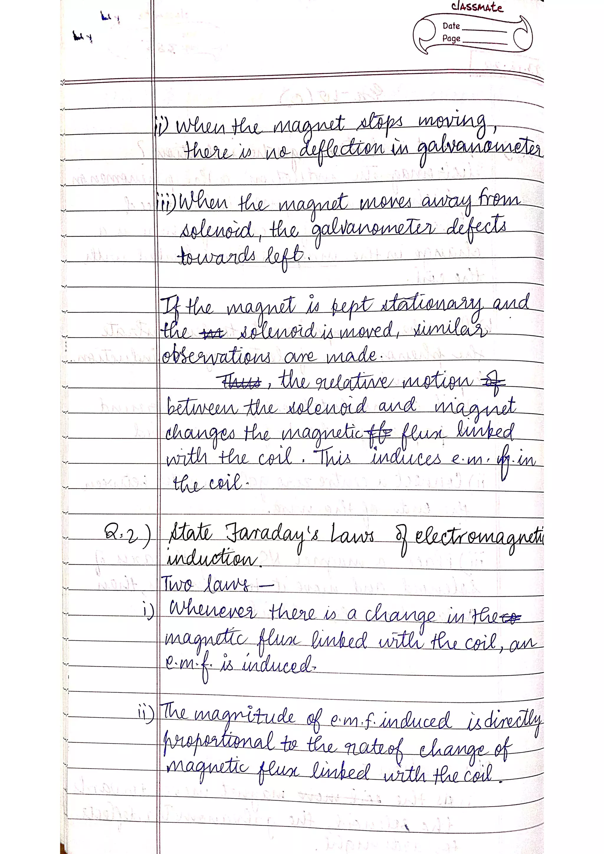ICSE Physics Class X Handwritten Notes | PDF
