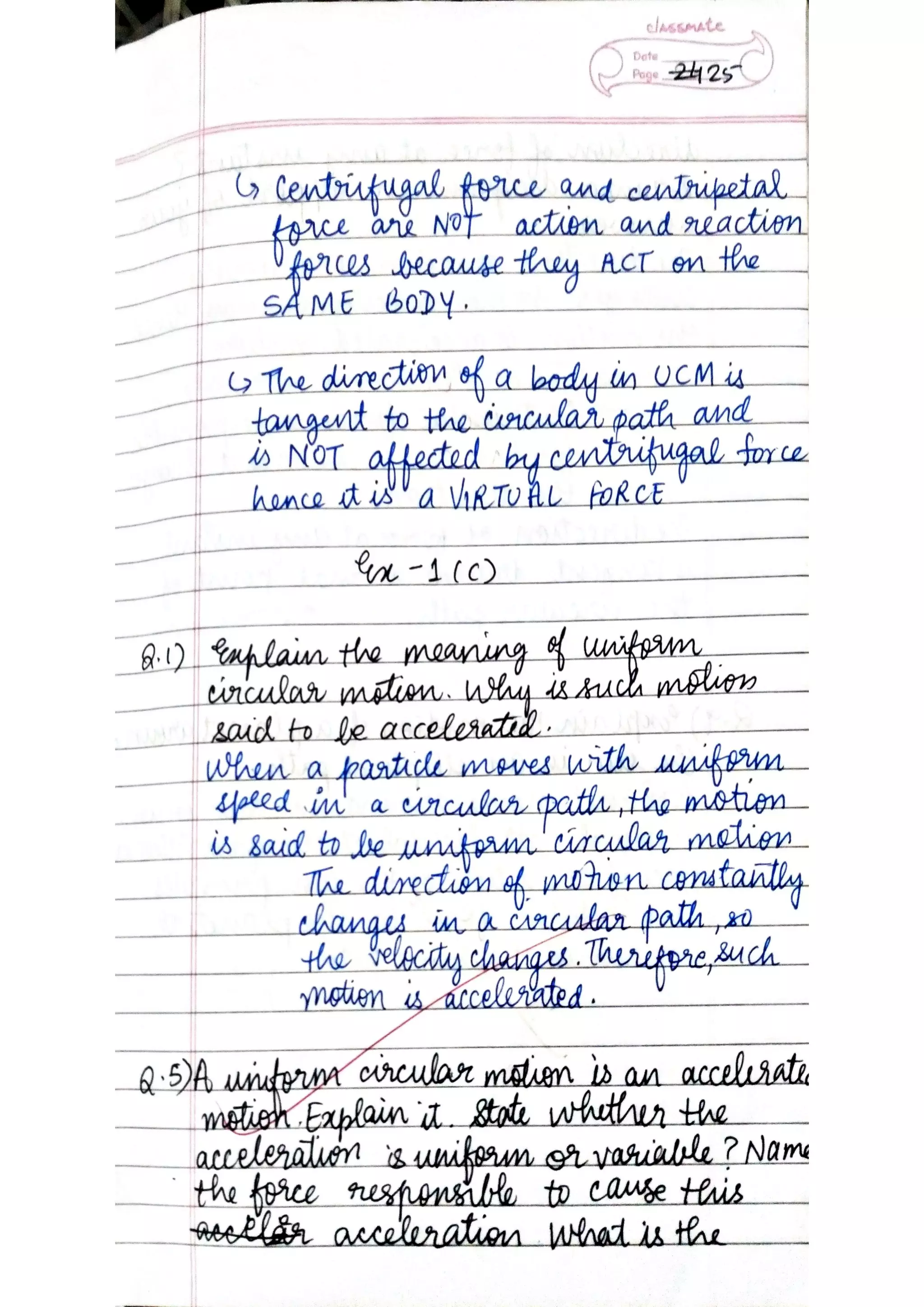 ICSE Physics Class X Handwritten Notes | PDF | Physics | Science