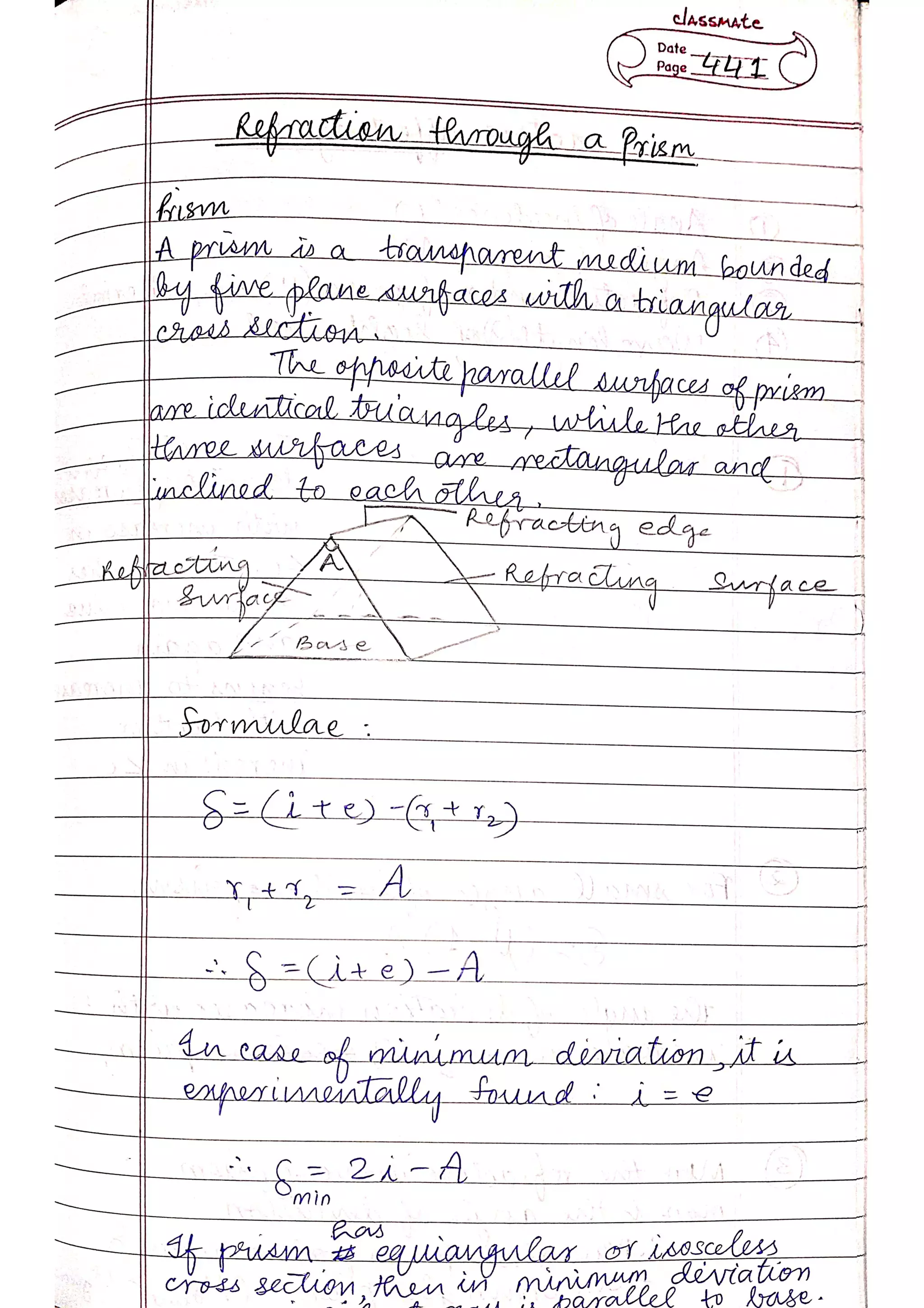 ICSE Physics Class X Handwritten Notes | PDF