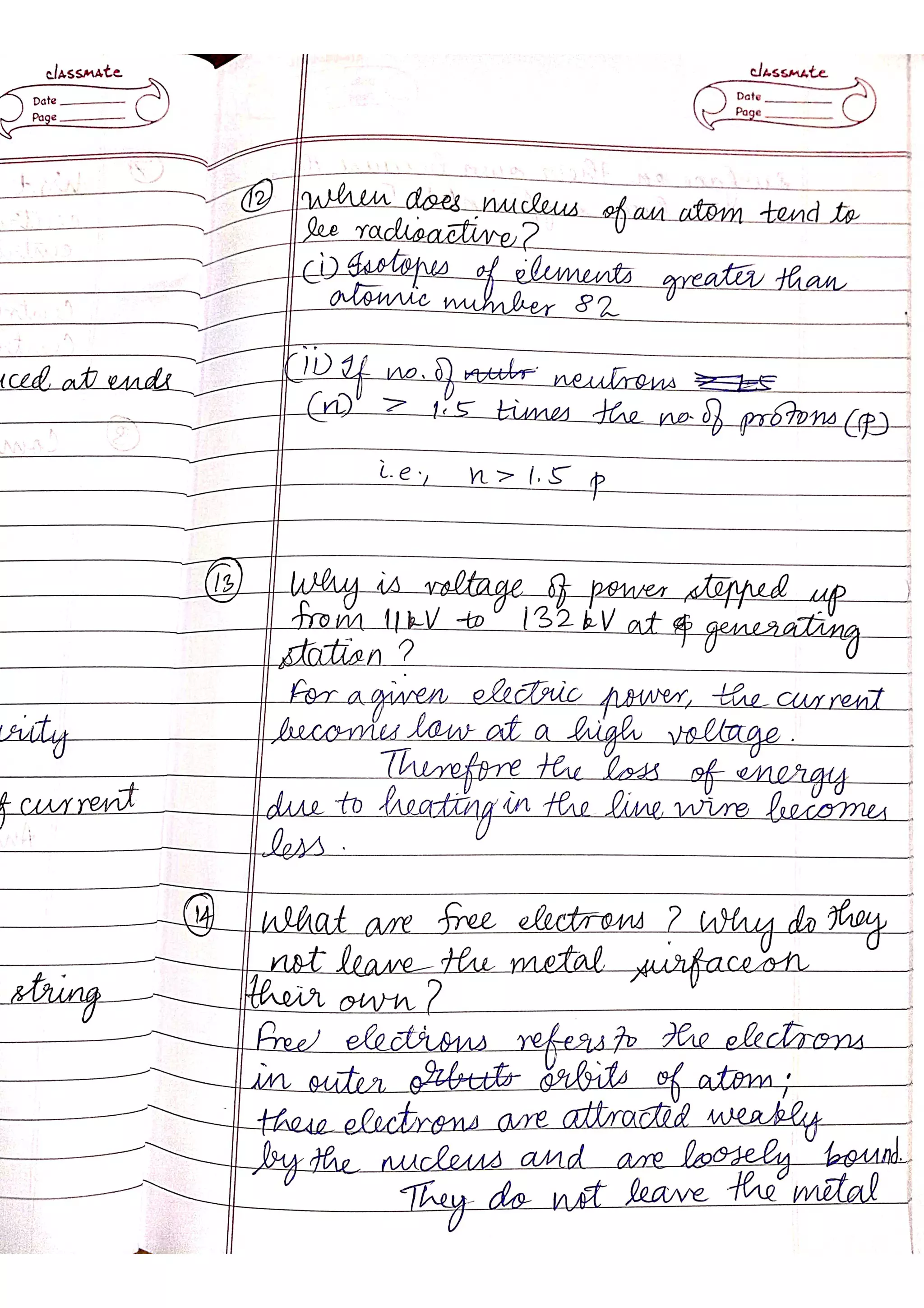 ICSE Physics Class X Handwritten Notes | PDF