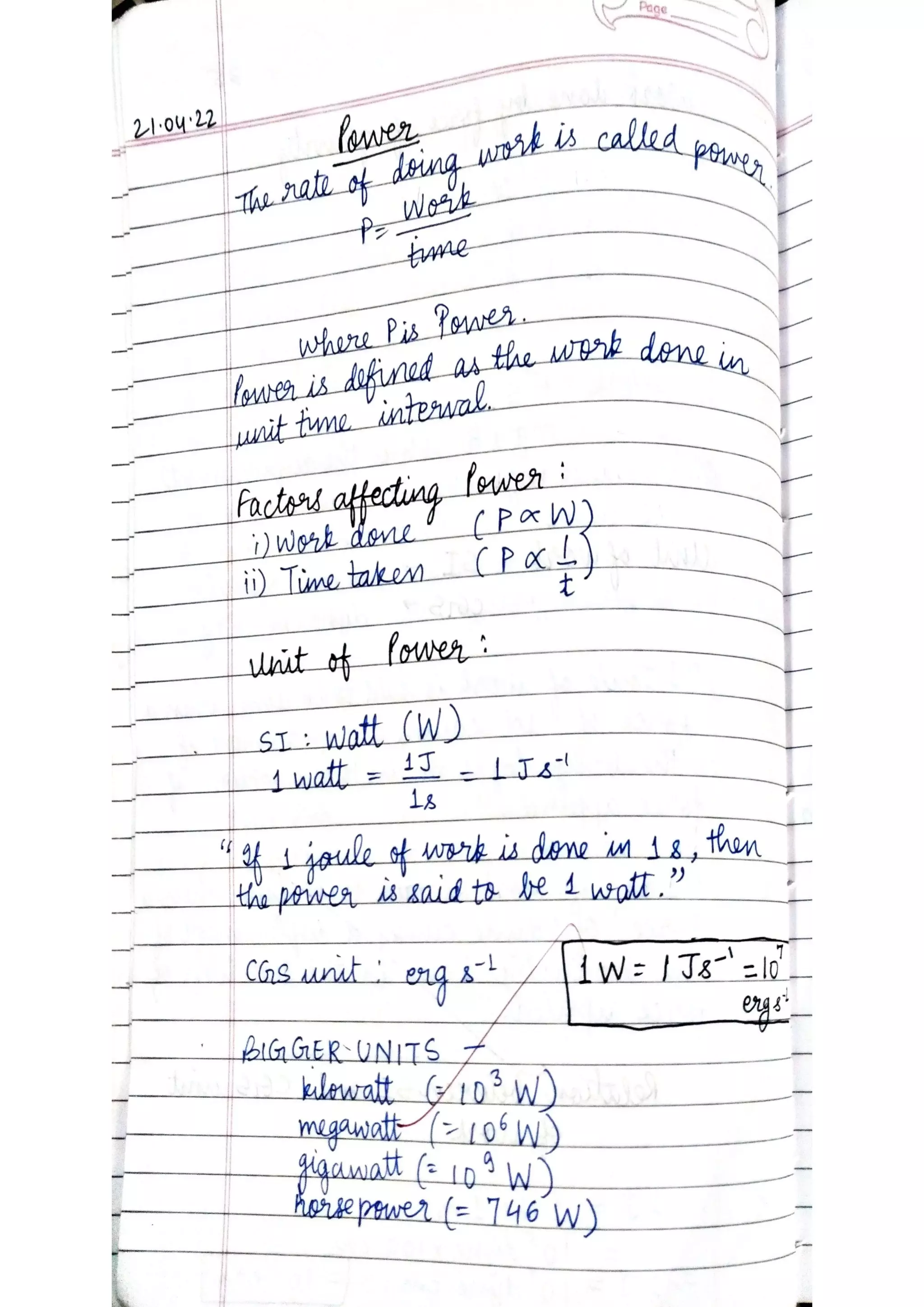 ICSE Physics Class X Handwritten Notes | PDF | Physics | Science