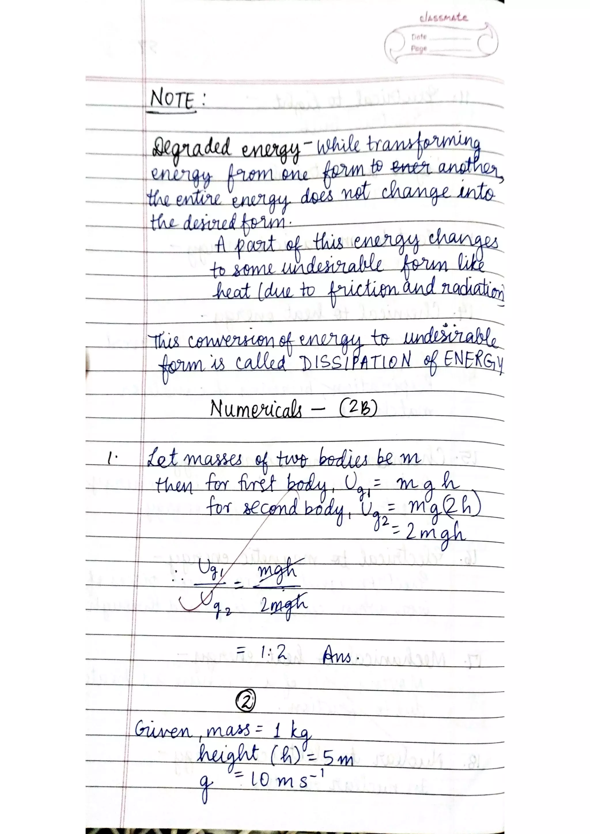 ICSE Physics Class X Handwritten Notes | PDF