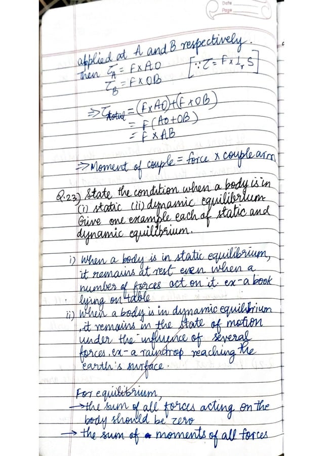 ICSE Physics Class X Handwritten Notes | PDF | Physics | Science