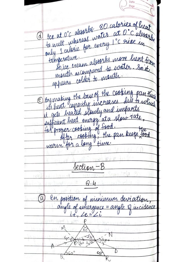 ICSE Physics Class X Handwritten Notes | PDF
