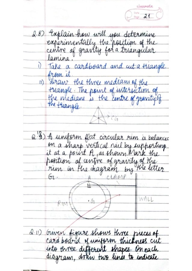 ICSE Physics Class X Handwritten Notes | PDF | Physics | Science