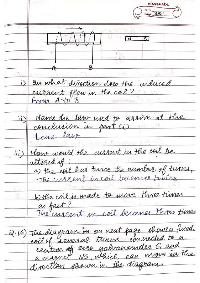 ICSE Physics Class X Handwritten Notes | PDF