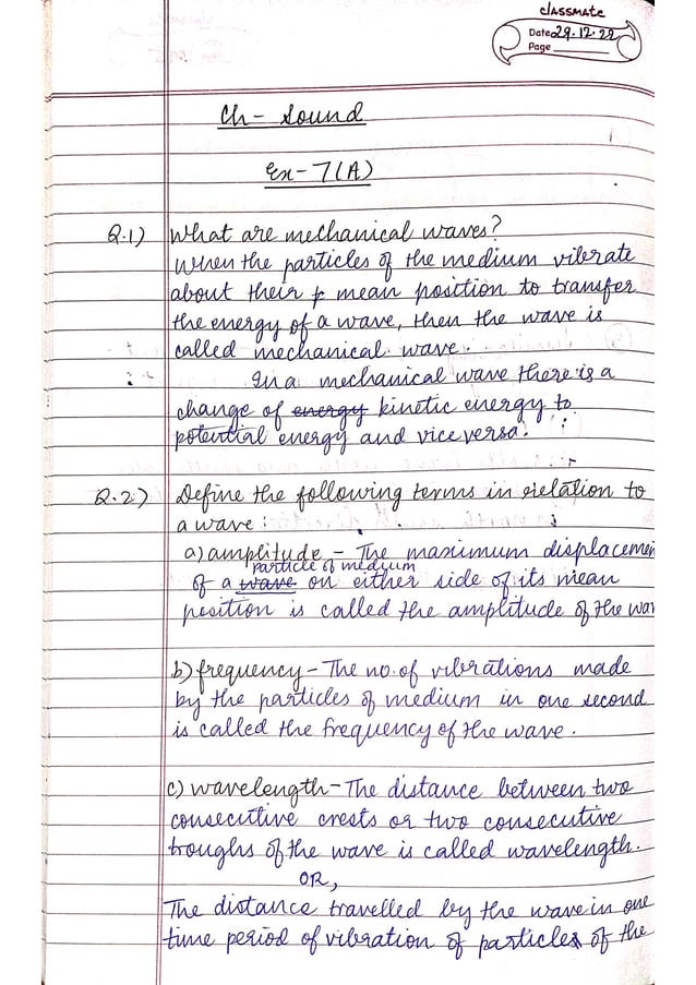 ICSE Physics Class X Handwritten Notes | PDF