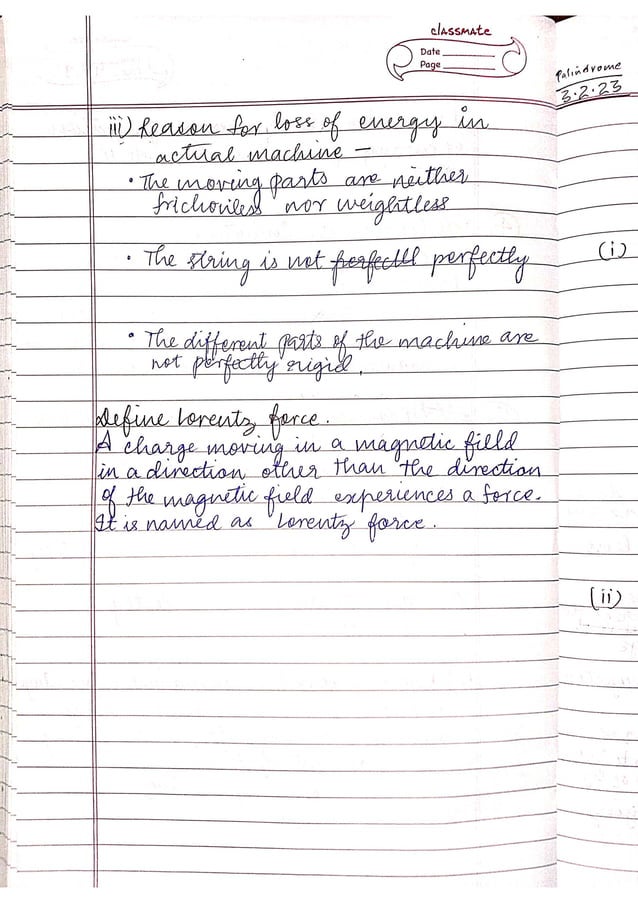 ICSE Physics Class X Handwritten Notes | PDF