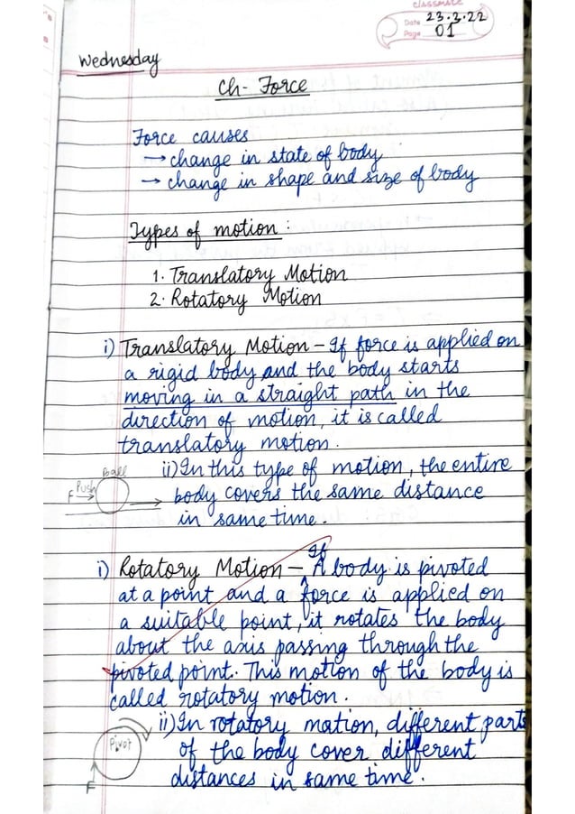 ICSE Physics Class X Handwritten Notes | PDF | Physics | Science
