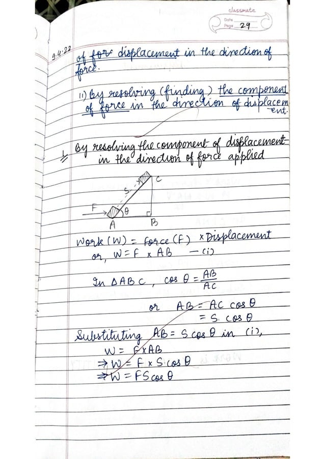 ICSE Physics Class X Handwritten Notes | PDF | Physics | Science