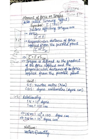ICSE Physics Class X Handwritten Notes | PDF