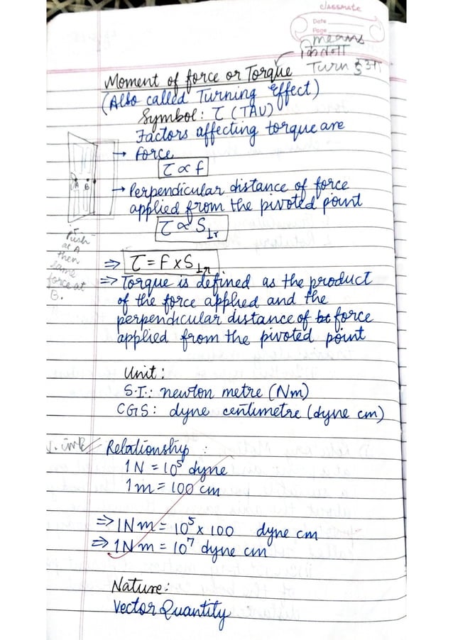 ICSE Physics Class X Handwritten Notes | PDF | Physics | Science