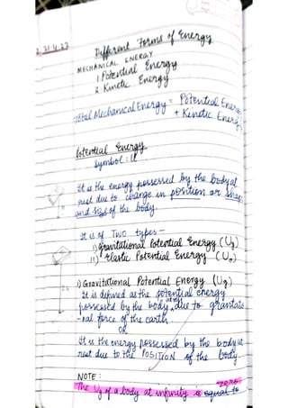 ICSE Physics Class X Handwritten Notes | PDF