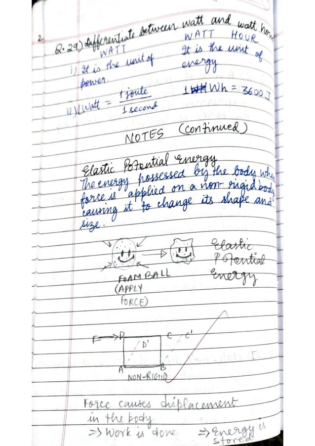 ICSE Physics Class X Handwritten Notes | PDF | Physics | Science