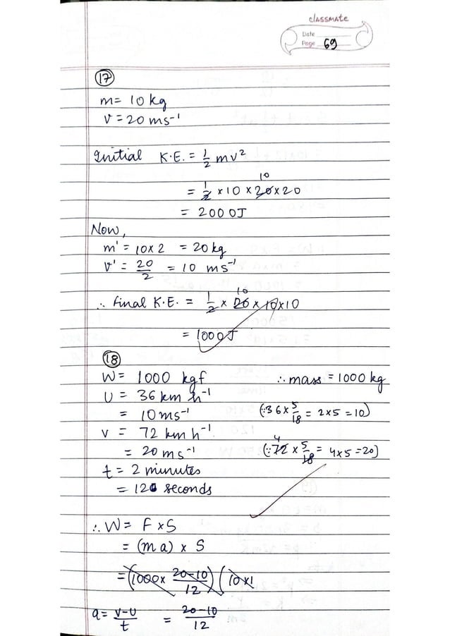 ICSE Physics Class X Handwritten Notes | PDF
