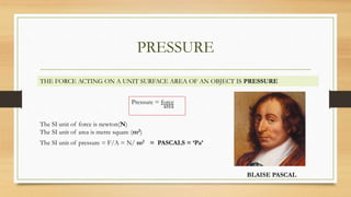 force and pressure | PPTX