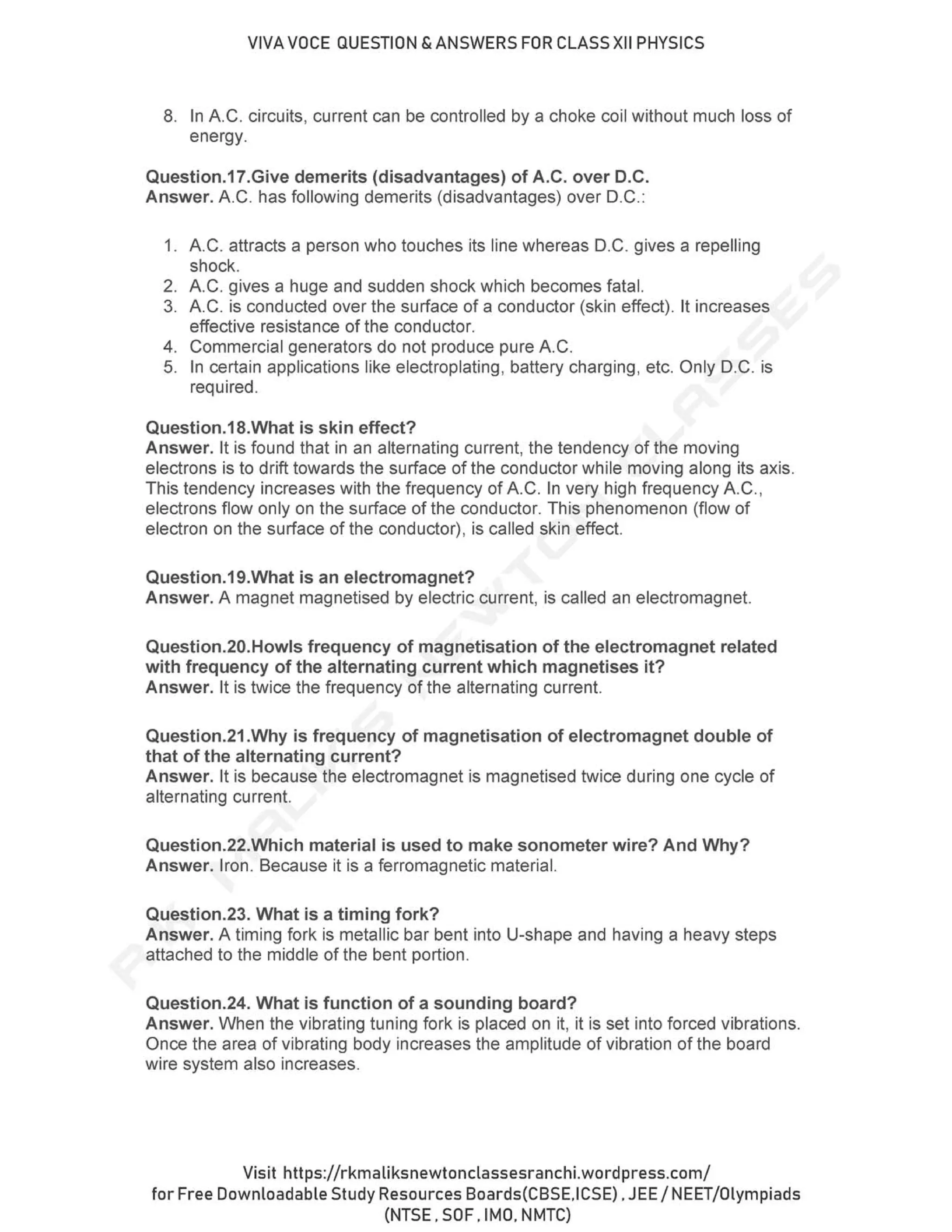 Physics Class XII Viva Voce .pdf