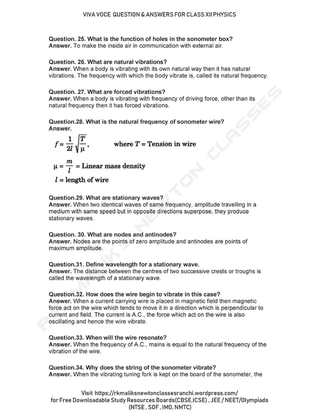 Physics Class XII Viva Voce .pdf