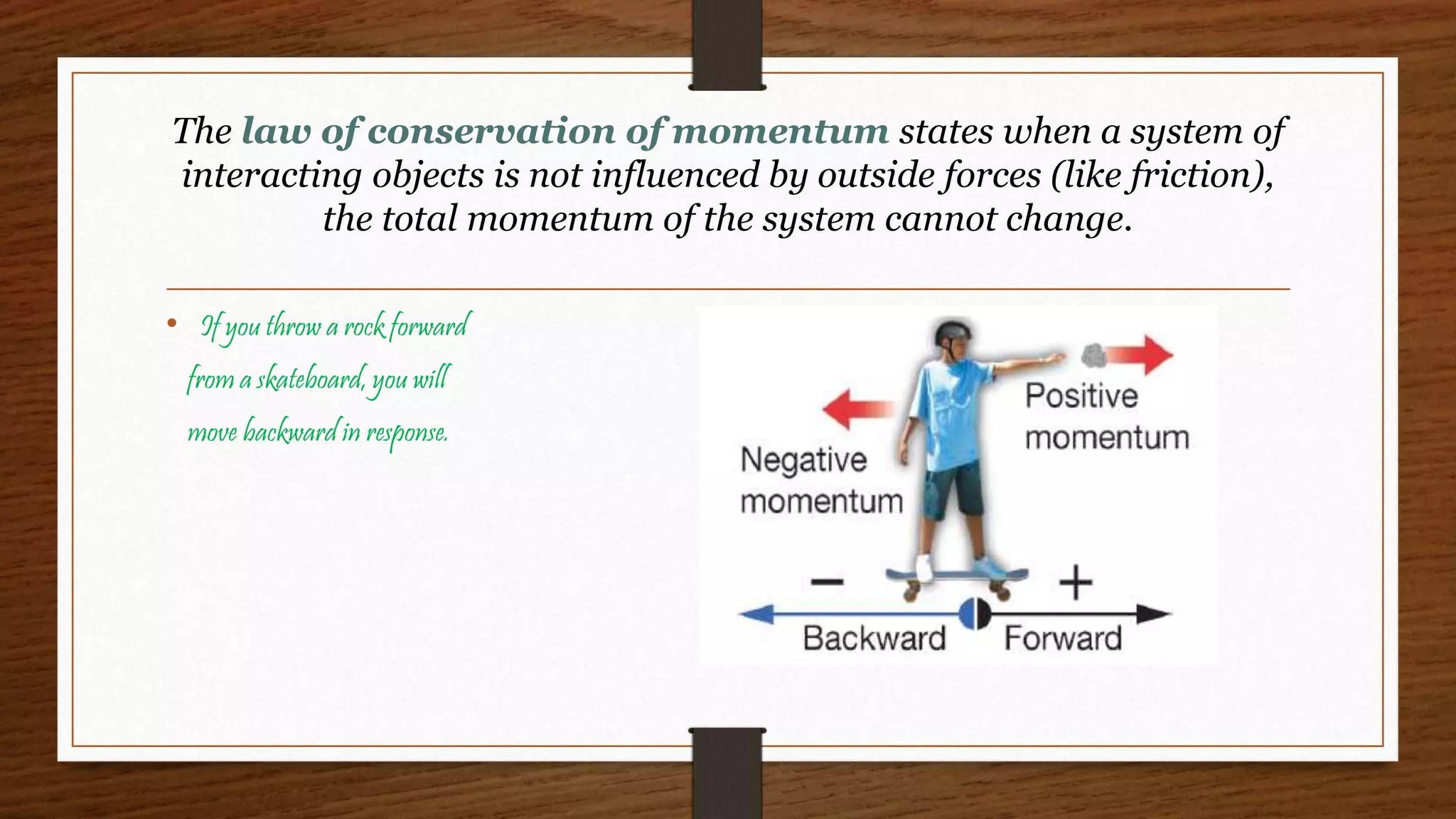 Physics conservation of momentum | PPTX