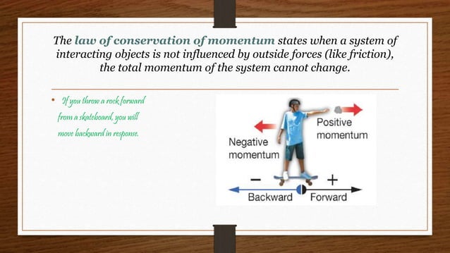 Physics conservation of momentum | PPTX
