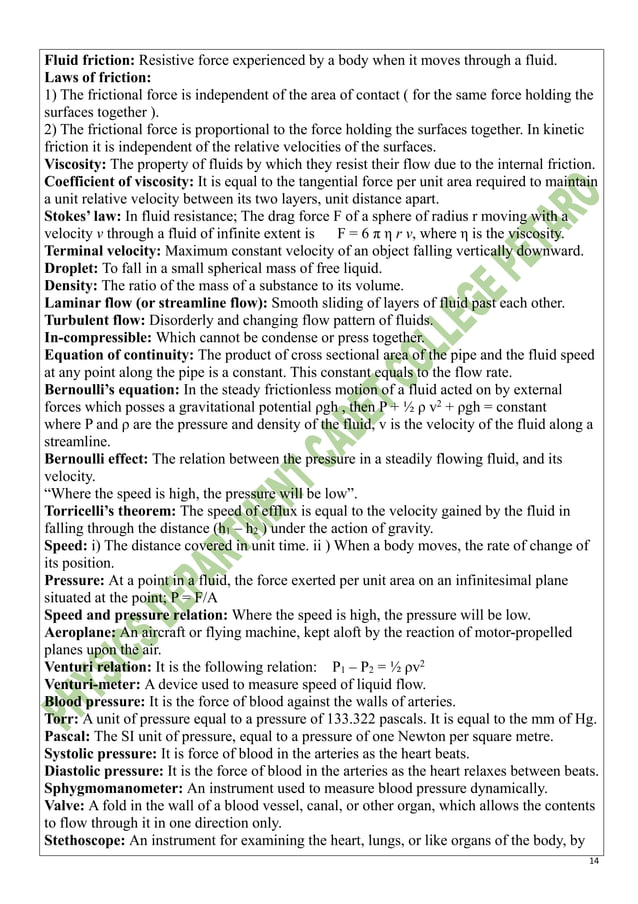 Physics definitions | PDF