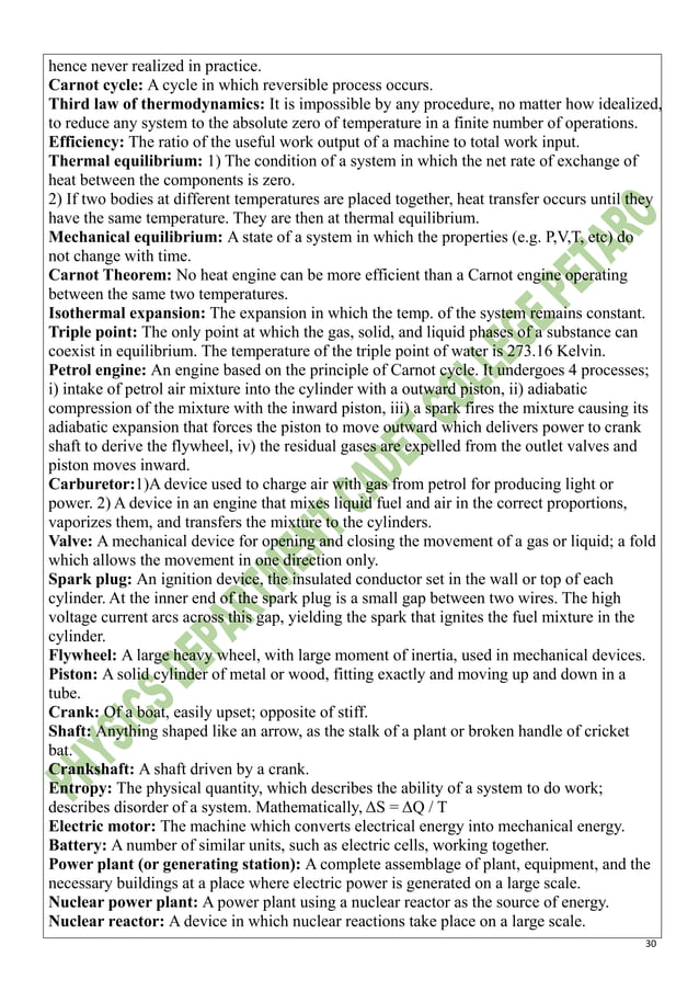 Physics definitions | PDF