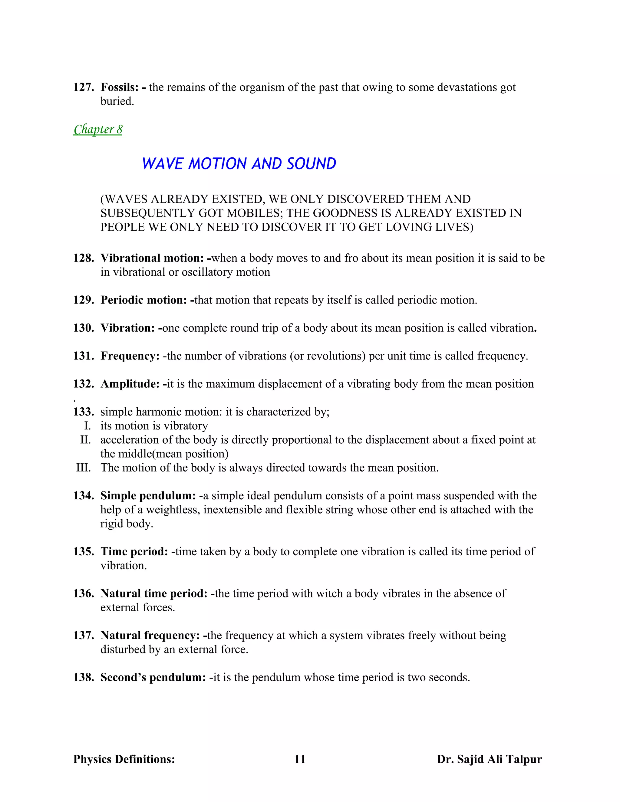 Definitions of 250 Physics terms | DOC