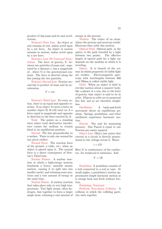 Physics dictionary for CBSE, ISCE, Class X Students by Arun Umrao | PDF